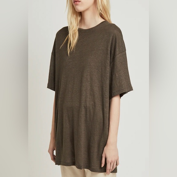 Acne Studios | Tops | Acne Studios Olga Linen Oversized Tee | Poshmark
